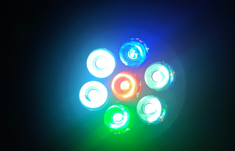 WRGB LED with Wooden Stand - Aqua Zones