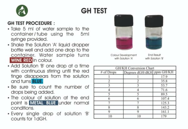 Aquavascular GH & kH Test Kit (Combo Pack) - Aqua Zones