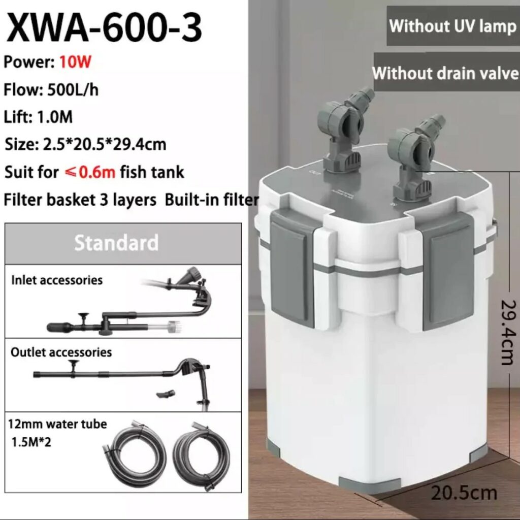 SUNSUN XWA-600-3 External Canister Filter - Aqua Zones