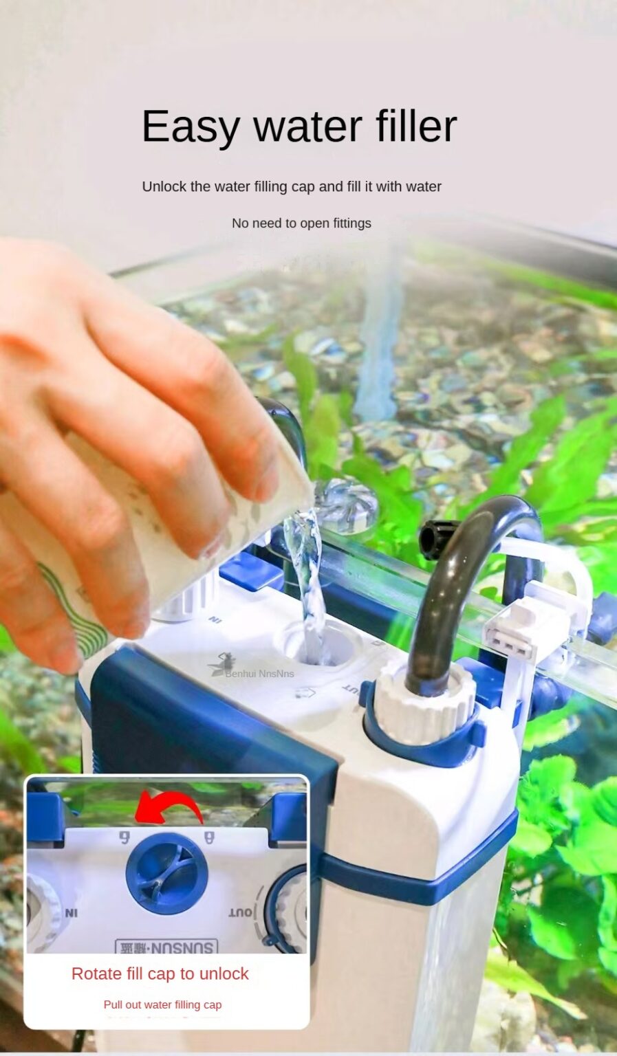 SunSun YBG-300 Hang On Canister Filter - Aqua Zones